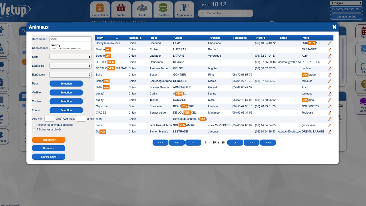 Rentrer un client en salle d'attente - Vetup Help