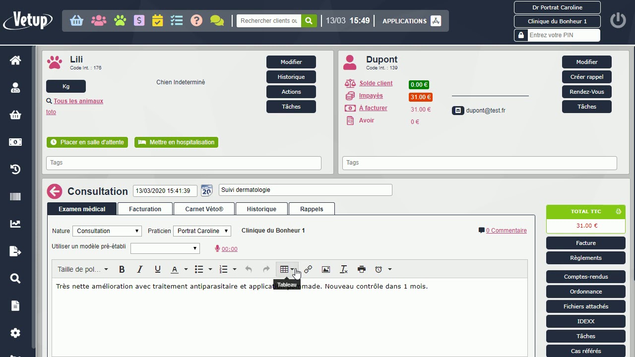 Fixer un rendez-vous pour dans 15 jours ou 3 semaines - Vetup Help