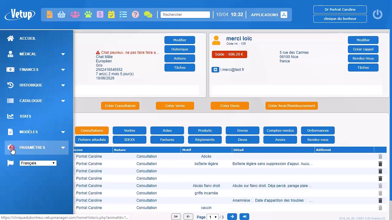 Intérêt et utilisation des alertes - Vetup Help